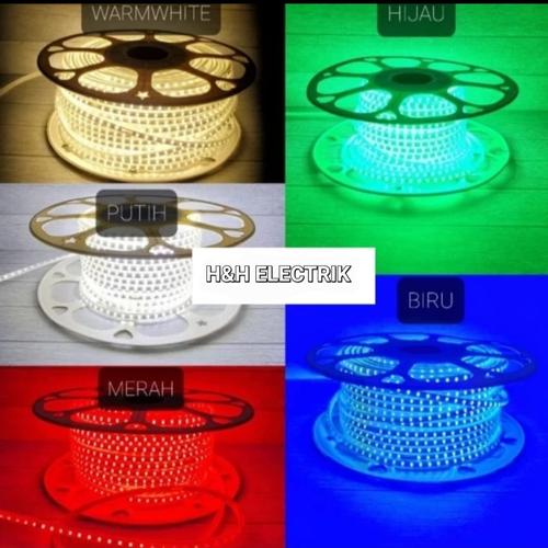 Jual LED STRIP / LED SELANG 5050 MATA BESAR HARGA PER METER - Warm ...