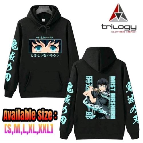 Jual HOODIE JUMPER ANIME JEPANG DEMON SLAYER MUICHIRO TOKITO MIST ...