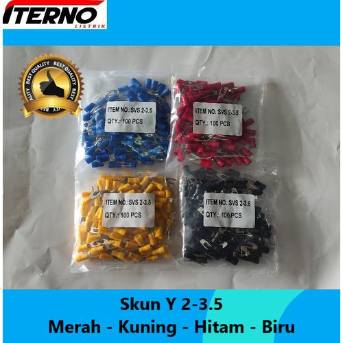 Jual Skun Kabel Y 2.5mm SVS 2-3.5 Warna - Merah - Kota Tangerang - iterno listrik | Tokopedia