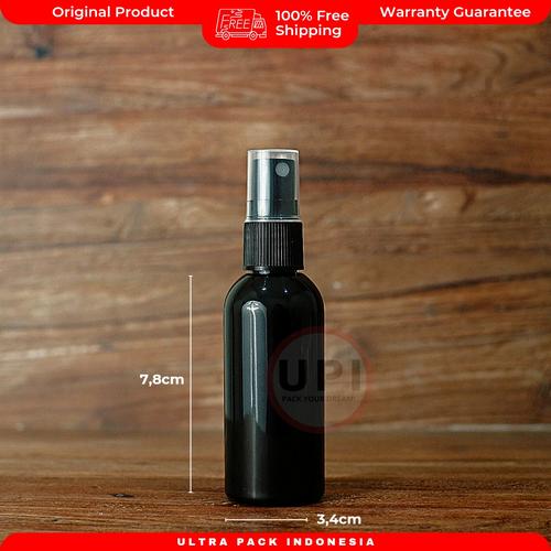 Jual Botol Plastik PET Spray 60ml - BR 60ML HITAM + SPRAYER - Hitam ...