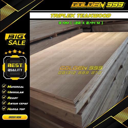 Jual Triplek 3mm teakwood / canang / 3x7 feet / BIG PROMO / Termurah ...