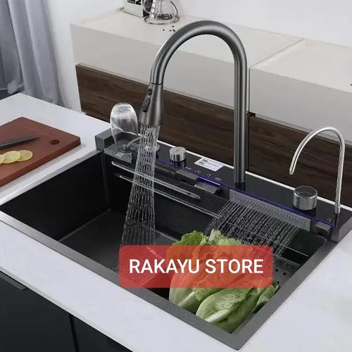Jual MODERN KITCHEN SINK 7545 BLACK LUXURY PIANO BAK CUCI PIRING 1 ...