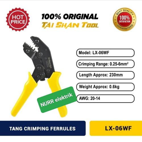 Jual Tang Crimping Tool Tang Press Skun Ferules 0.5mm - 6mm LX 06WF ...