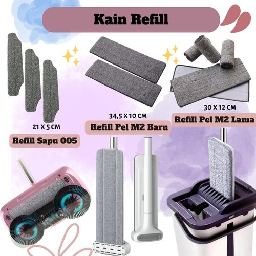 Jual Refill Kain Pel Spray Mop Kain Mop Microfiber Refil Kain Pel ...