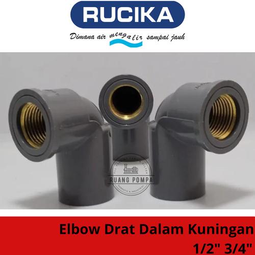 Jual Knee Drat Dalam Kuningan uk 1/2" Rucika (Faucet Elbow MI) - 1/2 Inch - Kota Pekanbaru ...