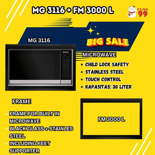 Jual MODENA Bundling Microwave MG3116 + Frame FM 3000 L - Jakarta Barat ...