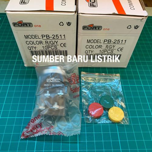 Jual Push Button PB2511 / PB-2511 25mm Merah Kuning Hijau Fort - Jakarta Barat - Desan Electric ...