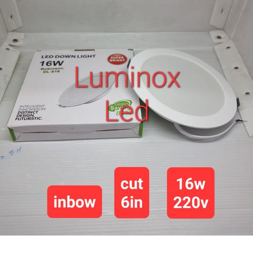 Jual downlight panel light robinson 16w 16watt - ceiling putih 16 watt ...