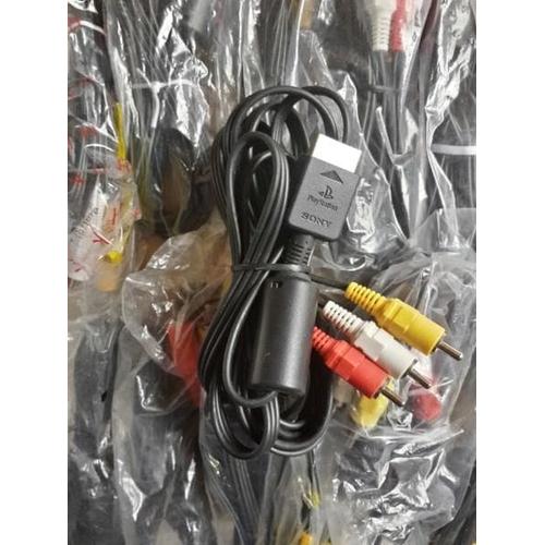 Jual kabel AV RCA playstation PS 2 3 PS2 PS3 cfw fat slim superslim ...