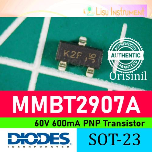 Jual MMBT2907A 60V 600mA PNP Bipolar Transistor 2907 2F K2F MMBT2907 ...