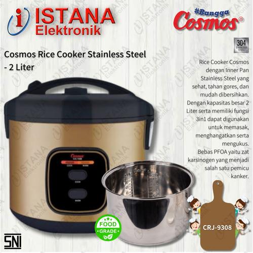 Jual COSMOS MAGIC COM/RICE COOKER STAINLESS STEEL 2 LITER CRJ-9308 ...