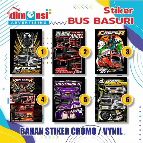 Jual Stiker Bus Basuri / Stiker Bus Tolelot / Stiker Bus Viral ...