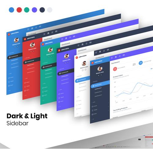 Jual AdminBite - Bootstrap 4 Angular Admin Dashborad Template - DVD - Kab. Tuban - Fajar Code ...