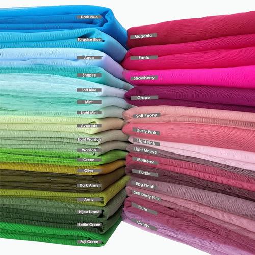 Jual Kain Soft Tulle / Kain Soft Tile / Kain Mesh Chart 3 per 0,5 meter ...