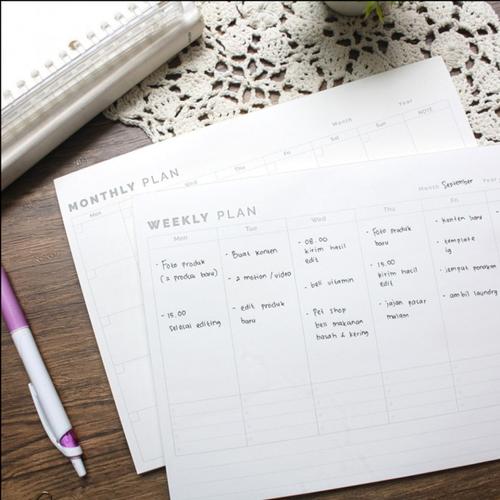 Jual PANMOMO DESK PLANNER MEMOPAD MEMO PLAN JURNAL CATATAN RENCANA ...