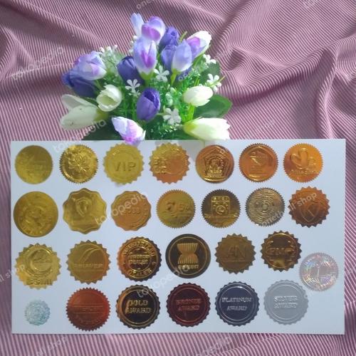 Jual Stiker Emas Embos / Stiker Sertifikat Timbul - Jakarta Timur ...