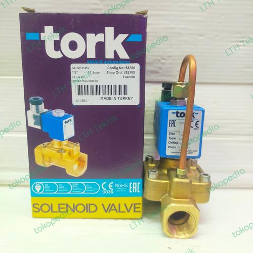 Jual Solenoid Valve tork 1/2"inch NO 40bar - Jakarta Barat - LTH Teknik | Tokopedia