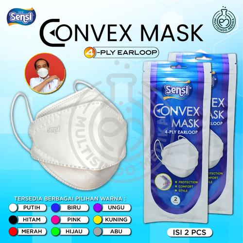 Jual Masker SENSI MASK Convex 4 ply Sachet isi 2 pcs EVO bukan Duckbill ...