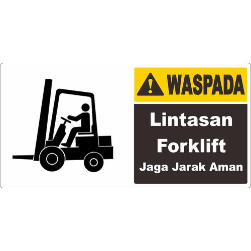 Jual Rambu Lintasan Forklift 50cm x 25 cm, ACP 3 mm - Kota Tangerang ...