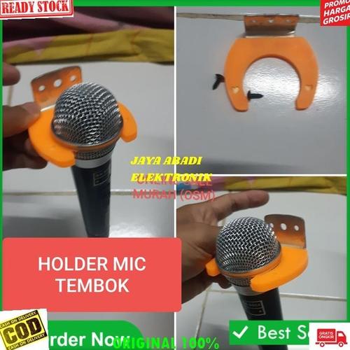 Jual ORIGINAL STAND MIC TEMBOK BESI HOLDER MIK MIKROPON STANDING ...