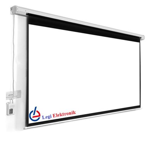 Jual Screen Projector Motorized 200" - Layar Proyektor remot 200" New ...