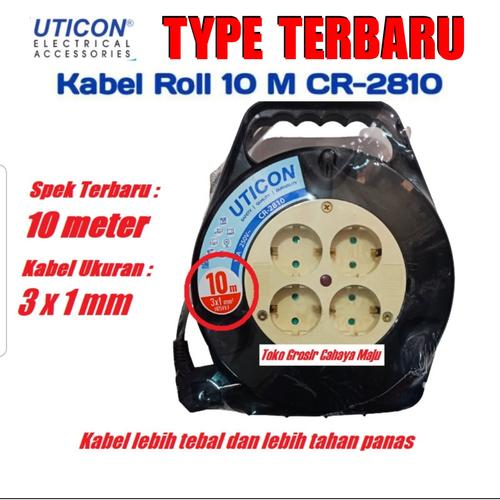 Jual UTICON KABEL ROLL 10M FULL CR2810 ROL GULUNG 10 M METER CR-2810 ...