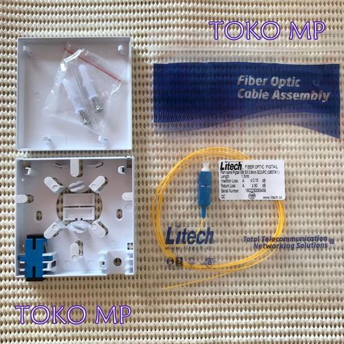 Jual OTB 2 Core LITECH Lengkap dengan Pigtail dan Adapter FO - Kab ...