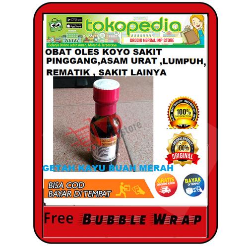 Jual MINYAK getah kayu buah Merah Koyo papua obat sakit gigi, rematik ...
