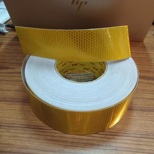 Jual Stiker Reflective / Sticker Reflektor Diamond Kuning 5cm x 45m ...