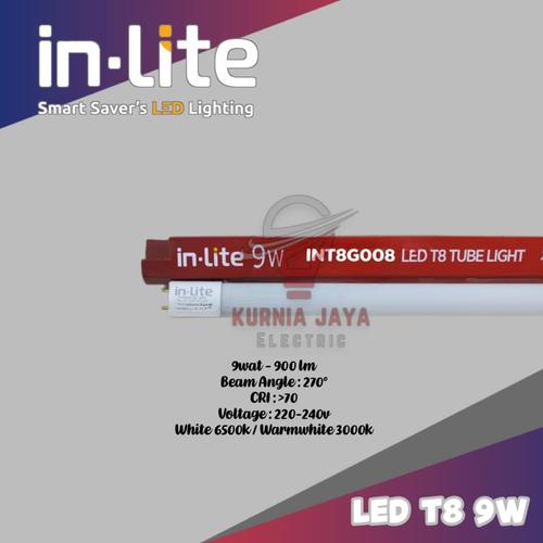 Jual INLITE Lampu TL LED Tube Light Neon T8 9W INT8G008 60CM - Putih - Jakarta Barat - Kurnia ...