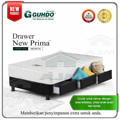 Jual Guhdo Spring Bed Laci / Drawer New Prima 90x200 - TANPA SANDARAN - Putih - Kota Tangerang ...
