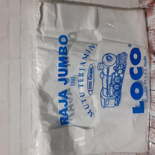 Jual kantong plastik kresek raja jumbo tebal kuat putih ukuran 50 loco ...