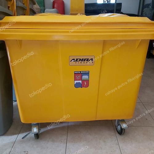 Jual tempat sampah roda 660 liter, tempat sampah besar, container bins ...