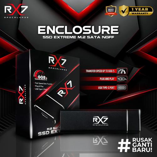 Jual CASING SSD / ENCLOUSURE RX7 M2 NGFF SATA USB3.0 - SSD ENCLOSURE ...