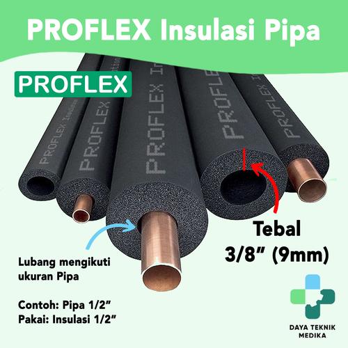 Jual PROFLEX Insulasi Pipa - Rubber Insulation Tebal 3/8" (10mm ...