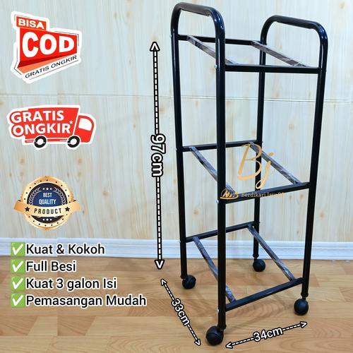 Promo Rak Galon 3 Susun / Rak Dispens / Galon Air Serbaguna Ekonomi ...