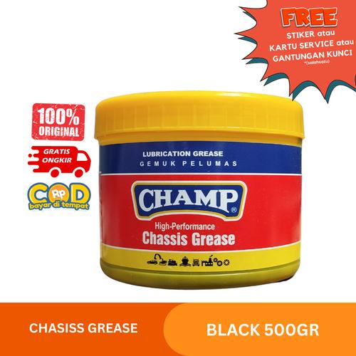 Jual CHAMP BLACK 500GR CHASISS GREASE pelumas gemuk - 500gr - Kota ...
