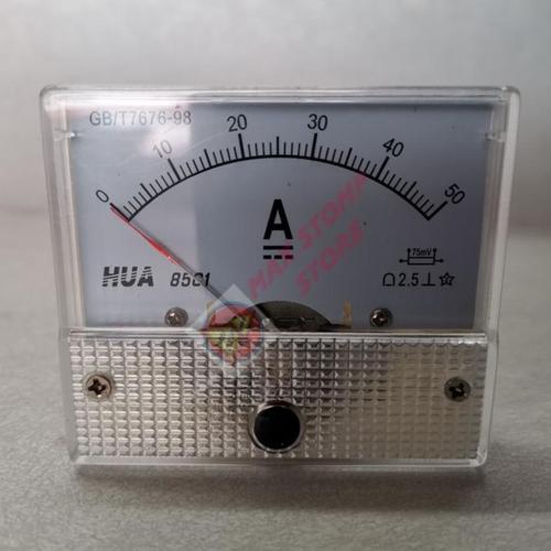 Jual ** Amperemeter Jarum DC 50 Amp Pengukur Arus dengan shunt resistor ...