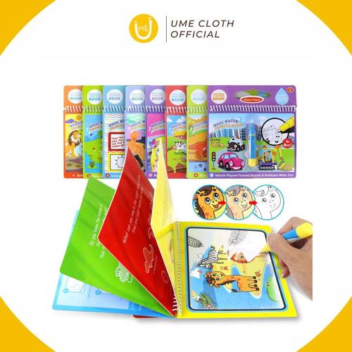 Jual UME Magic Water Book Buku Mewarnai Cat Air Anak Montessori ...