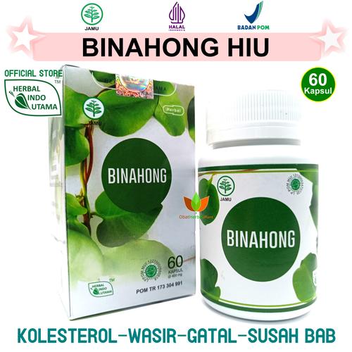 Jual DAUN BINAHONG HERBAL INDO UTAMA 60 KAPSUL, JAMU OBAT KOLESTEROL ...