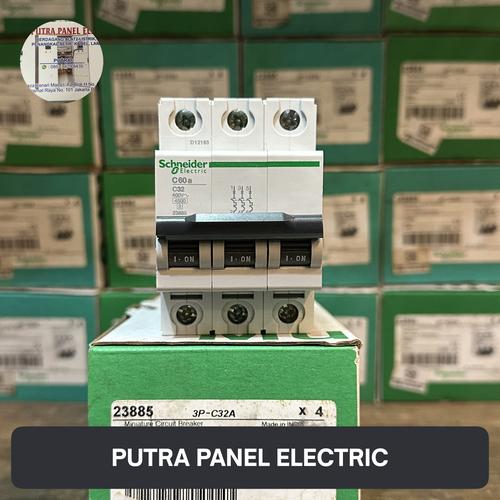Jual MCB 32A 3P C60N C60A MCB 32 AMPER 3 PHASE C60N C60A SCHNEIDER ...