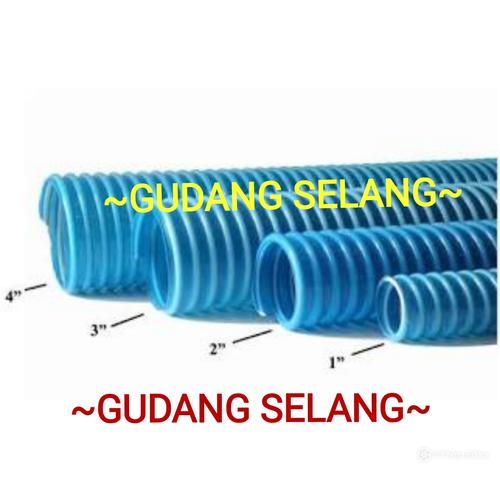 Jual Selang Hisap Spiral Biru size 1"/PVC Suction/Selang Pompa dan ...