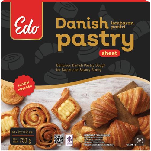 Jual Edo Danish Pastry Sheet 750gr (KHUSUS KURIR INSTANT) - Kota Malang - Inti Boga | Tokopedia
