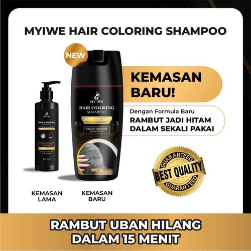 Jual Penghitam Uban Hair Coloring Shampoo By MYIWE 100ml Original ...