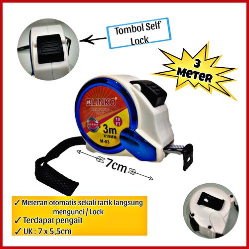 Jual METERAN BANGUNAN ROLL / ALAT ROL UKUR MEASURING TAPE / METERAN ...