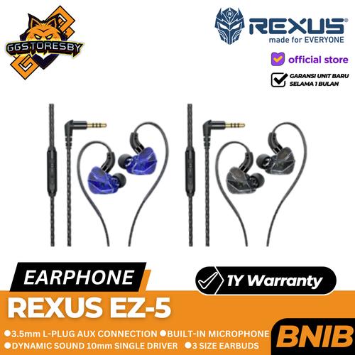 Jual REXUS EZ5 Gaming Earphone - BLACK - Kota Surabaya - ggstoresby ...