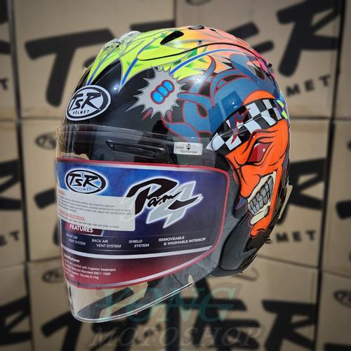 Jual Helm TSR Ram 4 Black Russel Original Half Face TSR Helmet Ram4 - Kota Bandung - YGM Shop ...