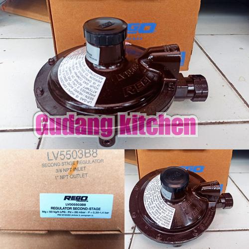 Jual Regulator Rego Tipe LV5503B8 Kapasitas 50kg/jam ORI USA - Jakarta ...