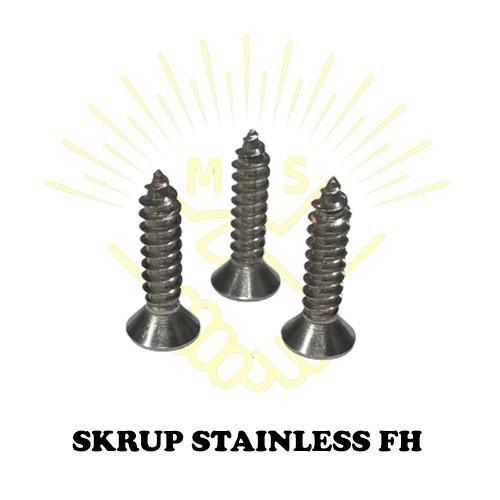 Jual Skrup stainless FH 8 X 1 1/2 sekrup ss 304 - Jakarta Pusat - Mitra Cahaya Sepadan | Tokopedia