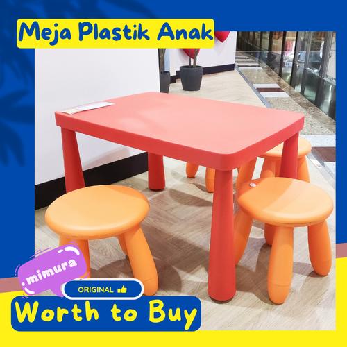 Jual Meja Belajar Bermain Anak Indoor Outdoor Meja Kursi Anak Plastik ...